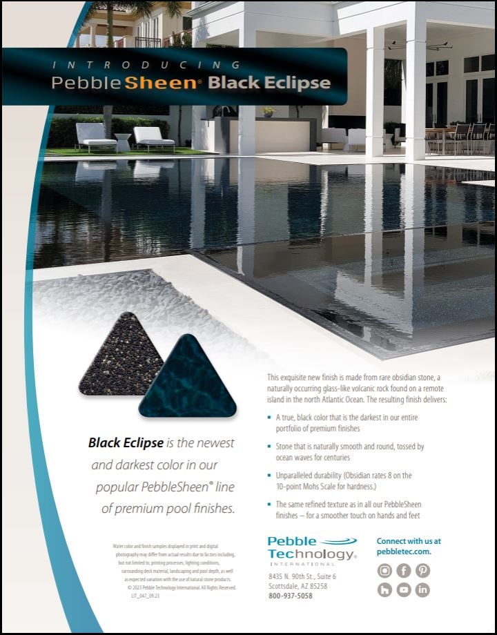 PebbleSheen - Black Eclipse Sell Sheet: samples.pebbletec.com
