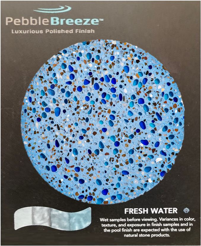 Replacement Board 4" x 4"- PebbleBreeze: samples.pebbletec.com