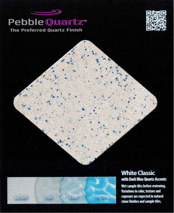 Replacement Board 4" x 4"- PebbleQuartz: samples.pebbletec.com